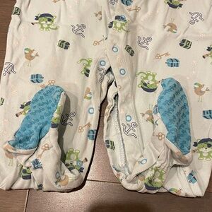 Pekkle | One Pieces | Kids One Piece Pajama With Blue Accents And ...